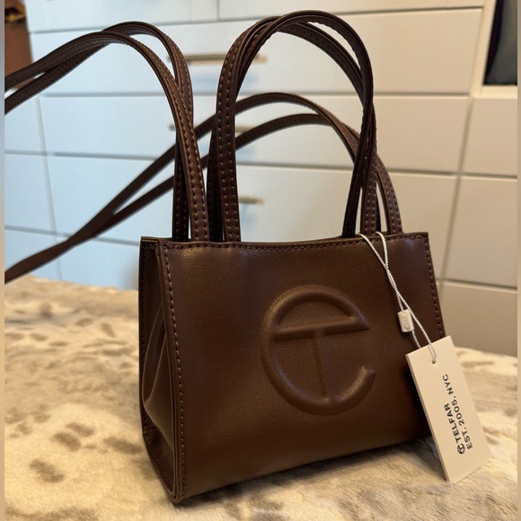 Telfar | Bags | Telfar Dark Brown Small Shopping Bag | Poshmark
